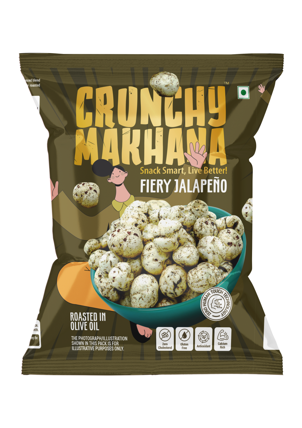 Crunchy Makhana – Fiery Jalapeño - Crunchy Makhana
